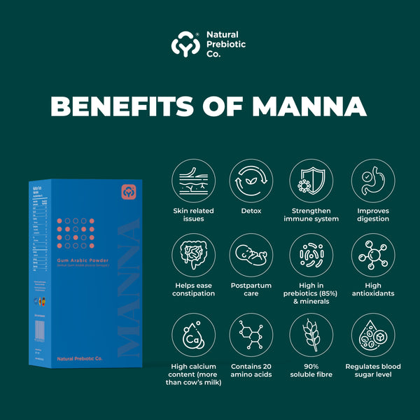 Manna Gum Arabic Powder (500g Jar) – Natural Prebiotic Co